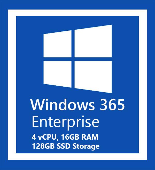 Windows 365 Enterprise (4 vCPU 16GB RAM 128 SSD) - (Monthly per device